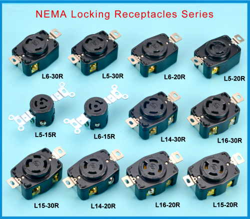NEMA L5-20R Locking Receptacles, Taiwan NEMA L5-20R Locking Receptacles