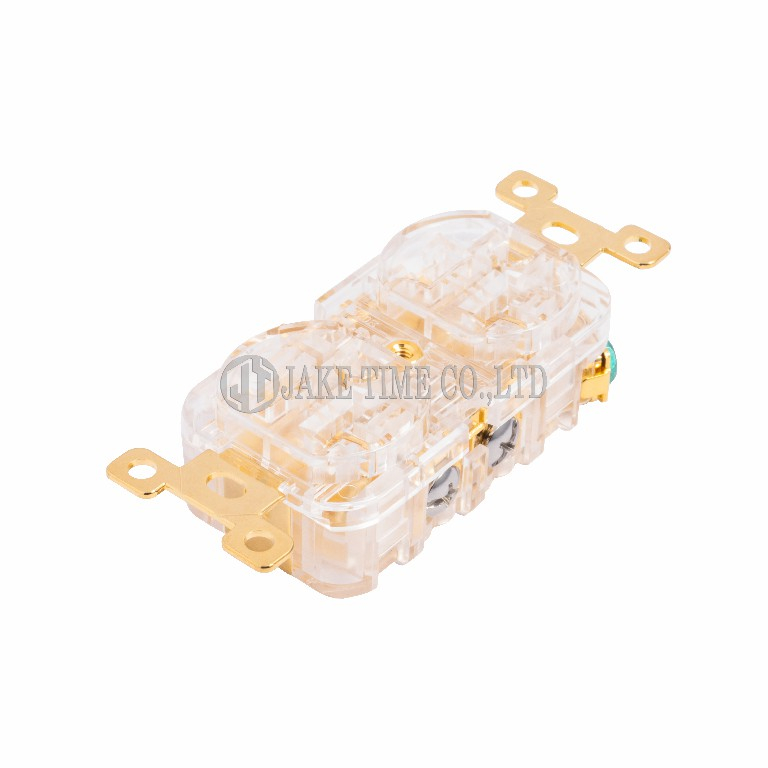 Audio Grade NEMA 5-20R Duplex Receptacle Transparent, Gold Plated - Buy ...
